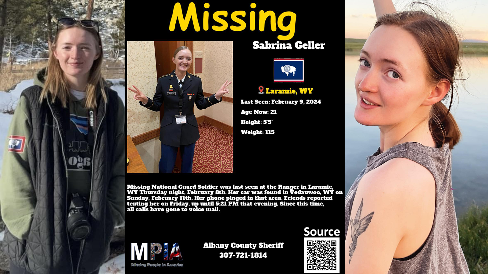 Missing National Guard soldier Found Sabrina Geller – MPIA