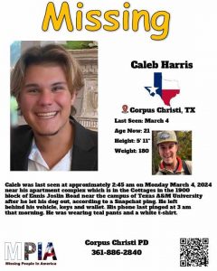 Police Still Searching for Missing Texas Student Caleb Harris After One Month: What We Know – MPIA