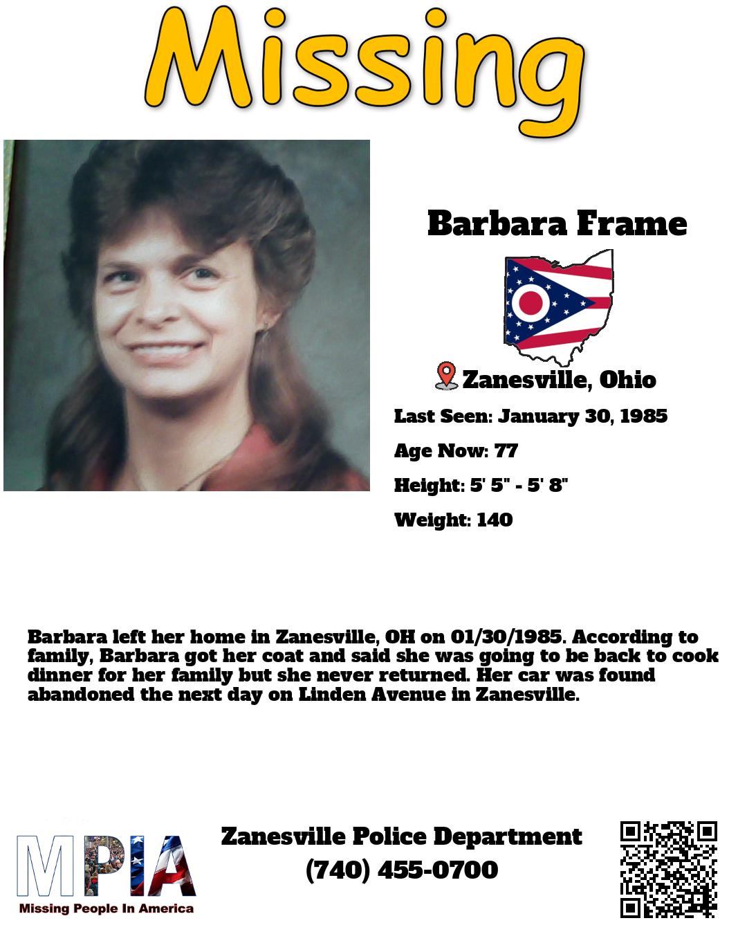The Mysterious Disappearance of Barbara Frame: A 39-Year Quest for ...