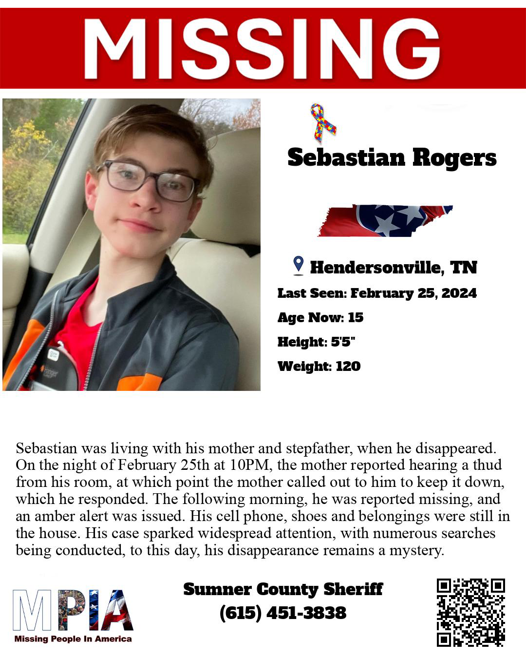 On location interviews with representatives for the missing children and family of the Wix – MPIA